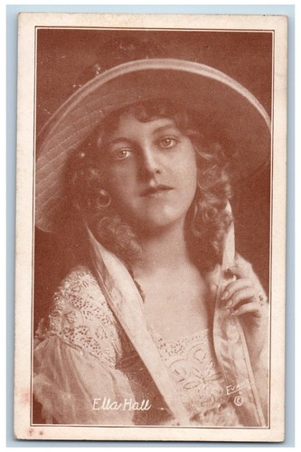 Evans LA Artist Signed Postcard Ella Hall Actress Studio c1910's ...