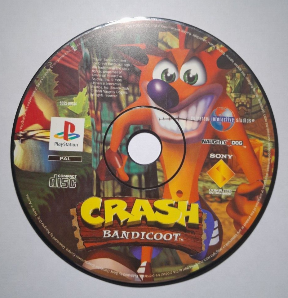 Crash Bandicoot PS1 (Sony PlayStation 1, 1996) AUS PAL Black Label ...