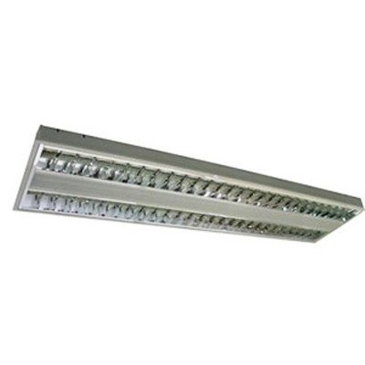 New T5 2x28W Fluro Fluorescent Louver T Bar Troffer light Philips ...