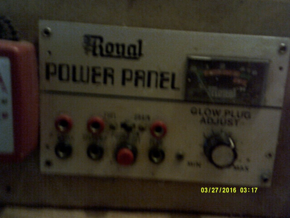 rc air plane royal power panel engine starter=battery charger-ni charge ...