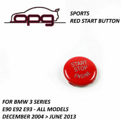 Starter Button / Red Engine Push Start Button for BMW M3 - 3 Series E90 ...