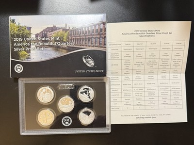 2019-S America the Beautiful Silver Proof Quarter Set | .999 Fine ...