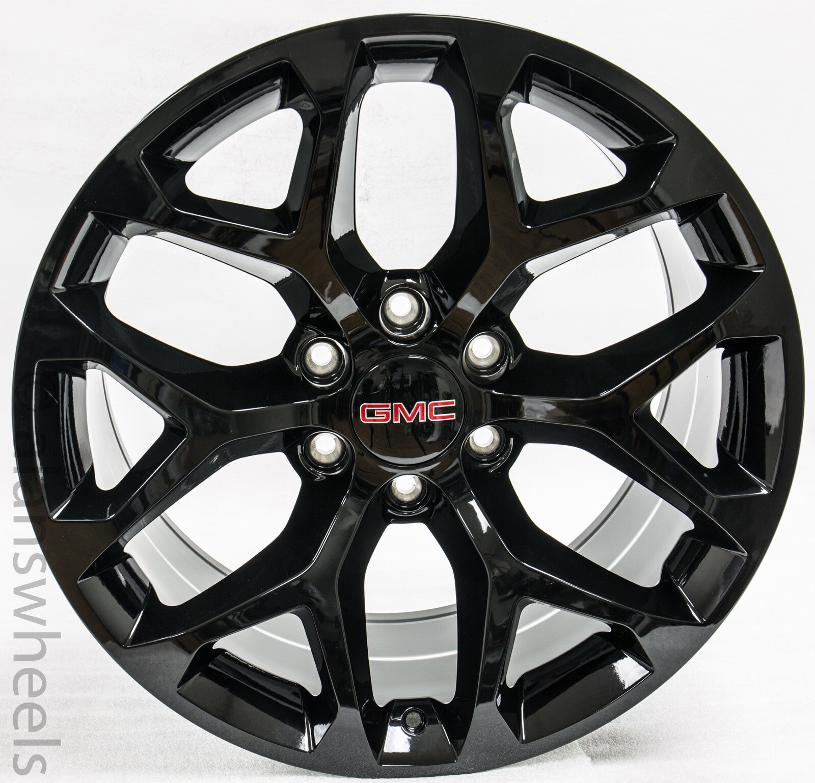 4 NEW GMC Sierra Yukon XL Denali Gloss Black Snowflake 22” Wheels Rims ...