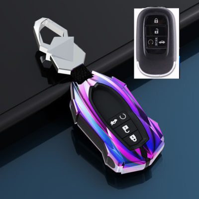 Zinc alloy Car Key Fob Case Cover Holder Keychain Shell For Honda ...