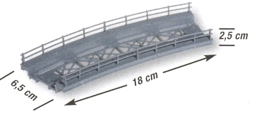 Noch HO Bridge Base Curved 18cm 21350 for sale online | eBay