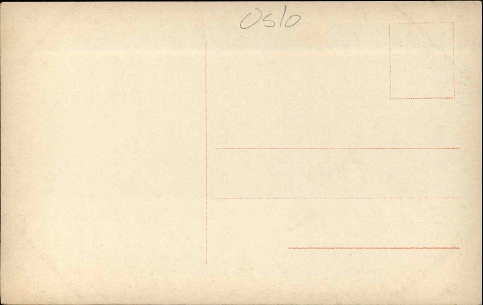 Oslo Norway Carl Johans Gade Street Scene Real Photo Vintage Postcard ...