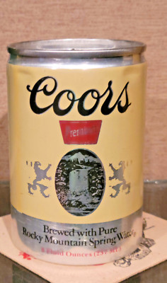 8 OUNCE CLASSIC EARLY 1970S ALUMINUM COORS PULL TAB BEER CAN GOLDEN ...