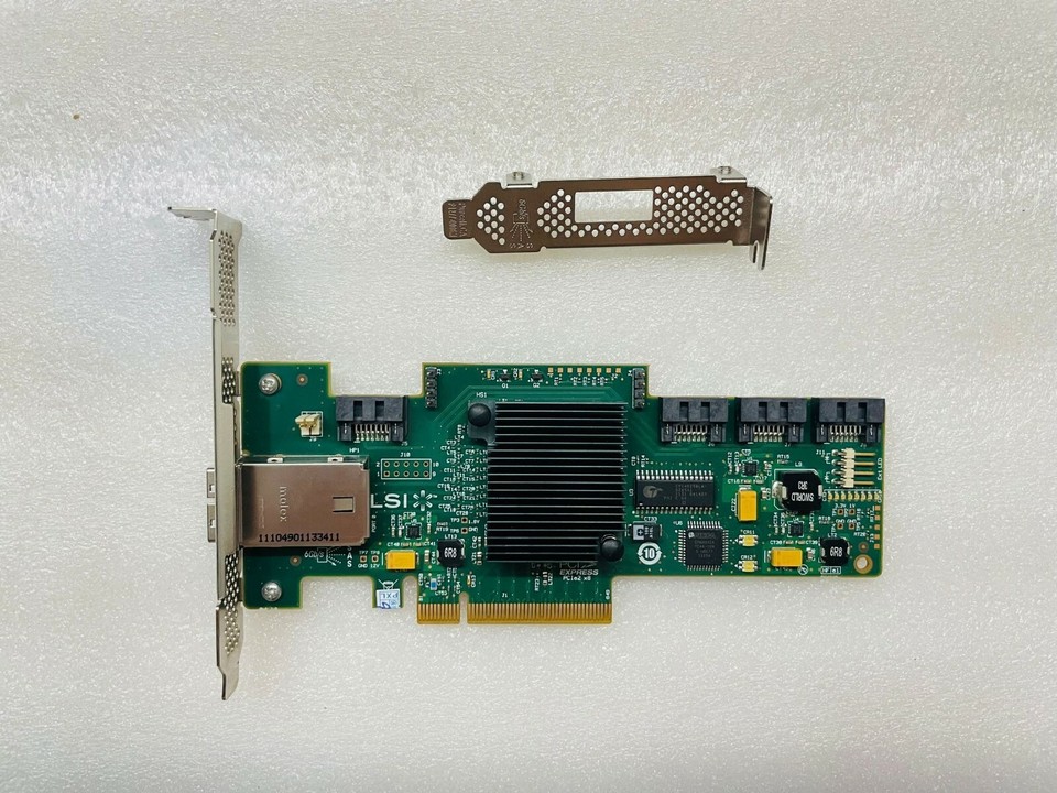 LSI SAS 9212-4i4e 6Gb SAS Controller Card HBA Card Internal External IT ...