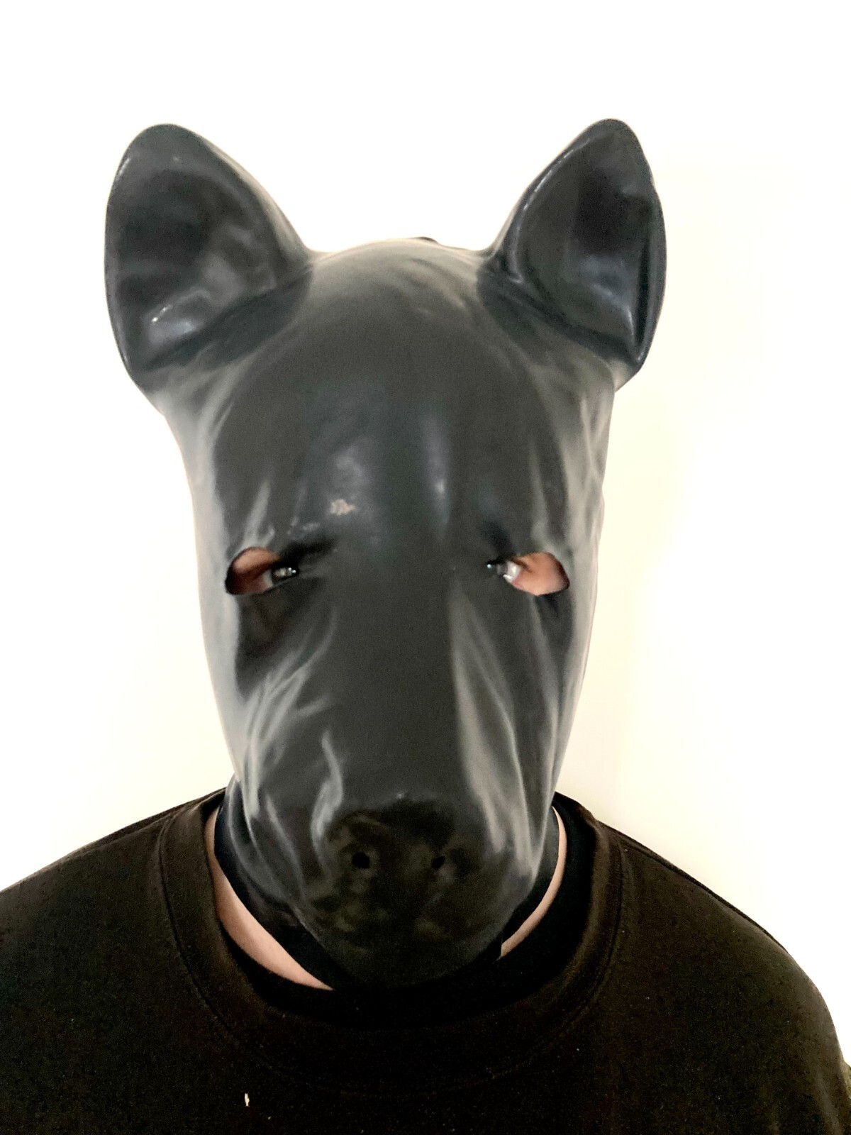 Latex Fetish Masks Hood Female Doll Dog Pup Play Fancy Dress Gimp Stag ...