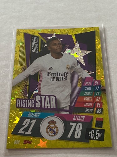 RODRYGO ROOKIE 2020/21 MATCH ATTAX CHAMPIONS LEAGUE SOCCER RISING STAR ...