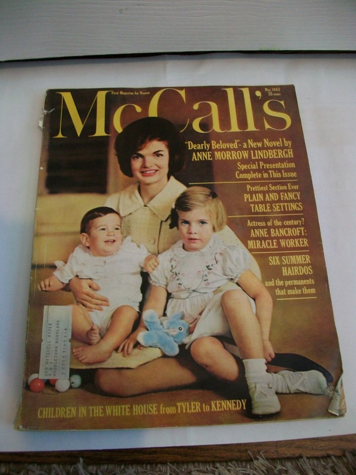 Lot of 2 Vintage McCall's Magazine for women-Jackie Kennedy-May 1962 ...