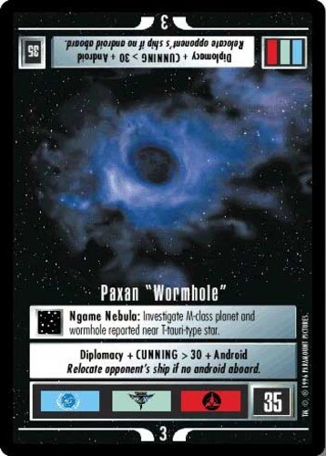 Star Trek: Paxan "Wormhole" [Mint/Near Mint] Q Continuum STCCG Decipher 1E | eBay