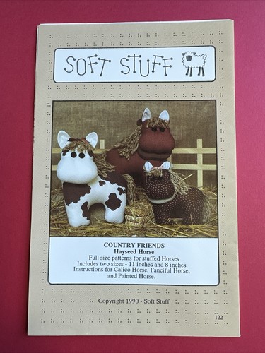 Rare UNCUT Soft Stuff Hayseed Horse Country Friends Vintage Sewing ...