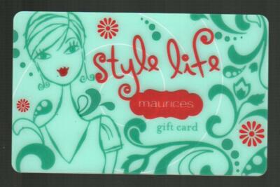 MAURICES Style Life ( 2009 ) Gift Card ( $0 ) | eBay