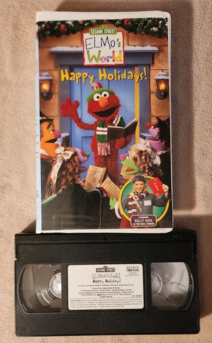 Sesame Street ELMO'S WORLD Happy Holidays VHS Video Tape 2002 CTW ...