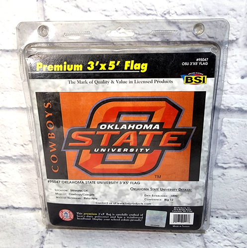 NEW College NCAA Official Football Premium 3 x 5 Ft OSU COWBOYS Flag ...