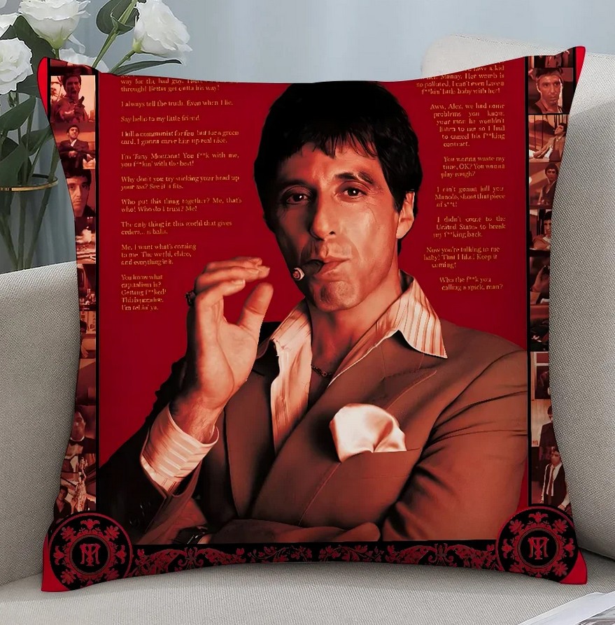 Scarface Movie Tony Throw Pillow Case Cushion Cover Sofa Office Decors ...