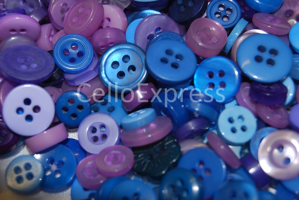 Various Small Buttons Mix Sizes & Weights - Bags Assorted Colours 8mm ...