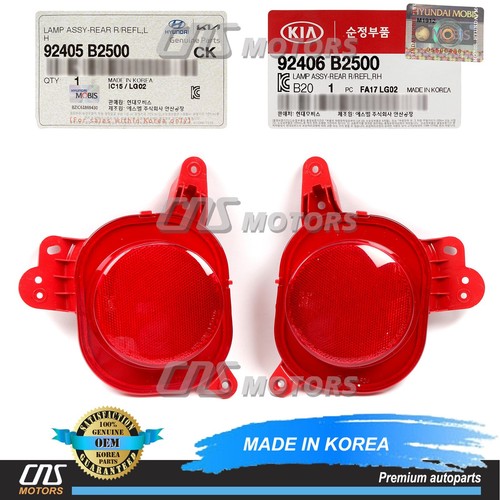 ⭐GENUINE⭐ Rear Bumper Reflectors LEFT & RIGHT for 17-19 Kia Soul / EV ...