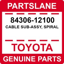 84306-12010 Toyota Cable Sub-assy Spiral 8430612010 Genuine OEM Part ...