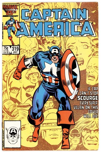 Captain America (1st Series) #319 VF+ 8.5 1986 Diamondback Origin Neary ...