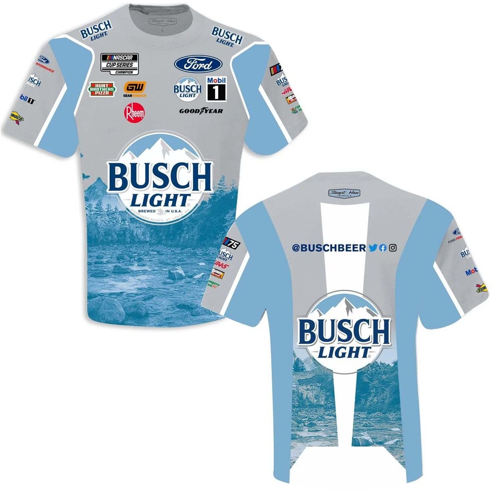 Kevin Harvick 2023 Busch Light Sublimated Uniform Pit Crew T-Shirt | eBay