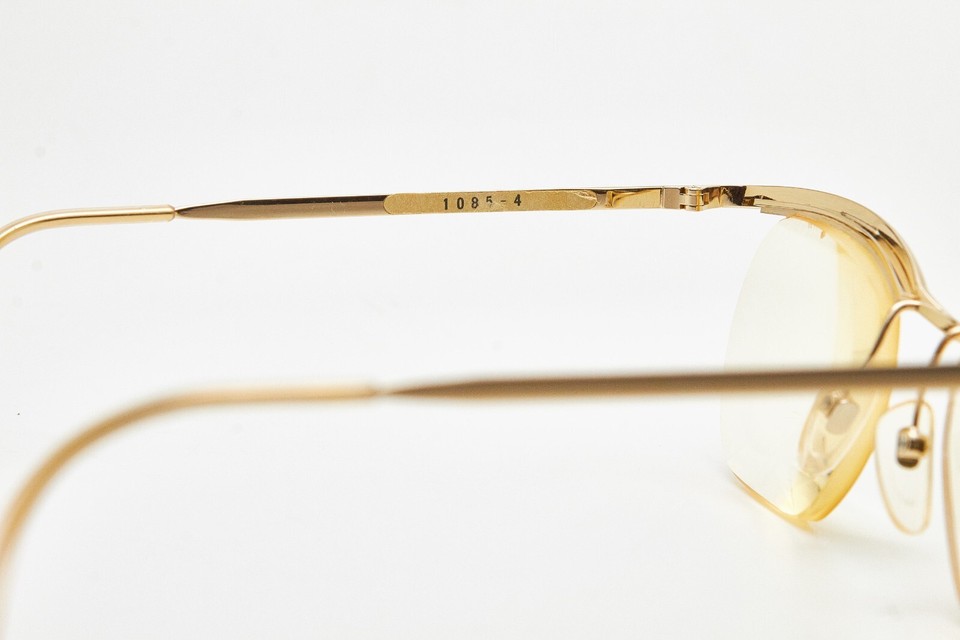 gold plated eyeglasses NORVILLE-POLYMIL cat eye frame 70s quiet luxury ...