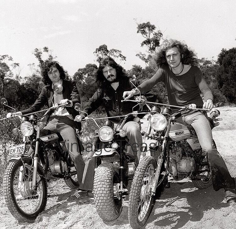 Led Zeppelin Ride Motorcycles in Australia Plant Bonham Page Photo ...