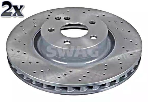 SWAG x2 pcs Brake Disc Front For MERCEDES C216 W216 W221 05-13 ...