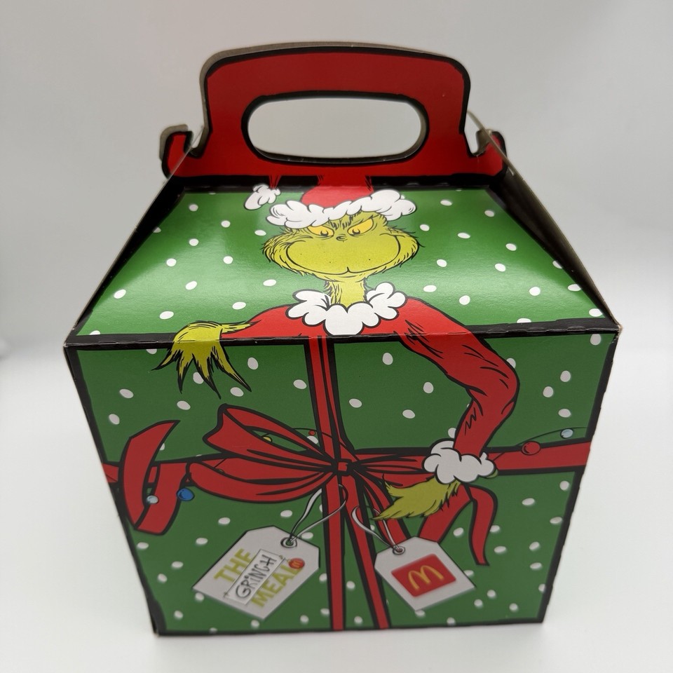 2025 McDonald’s Grinch Adult Happy Meal Socks, Box, Salt & McShaker Bag New | eBay