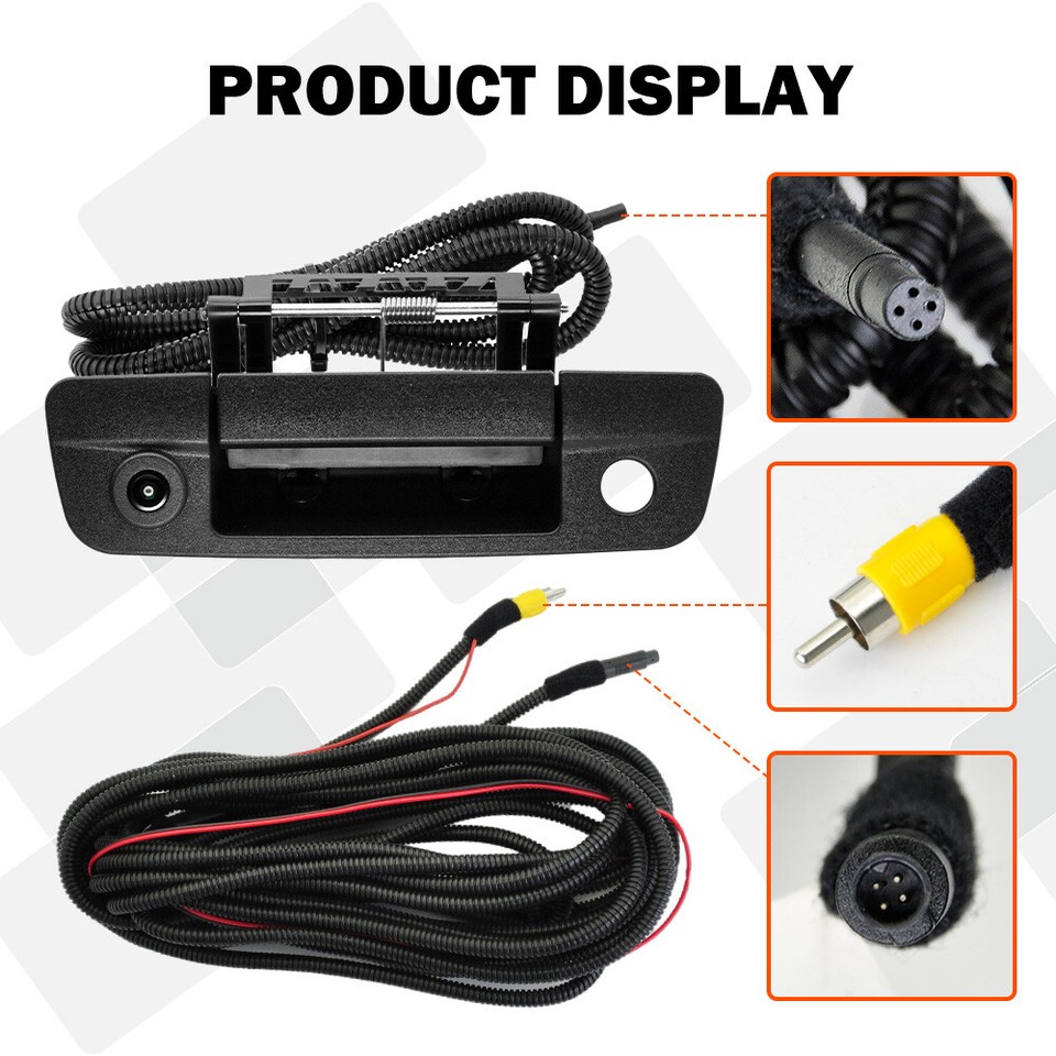 68044904AG Tailgate Handle Backup Camera w/ Wiring For Dodge Ram 1500 ...