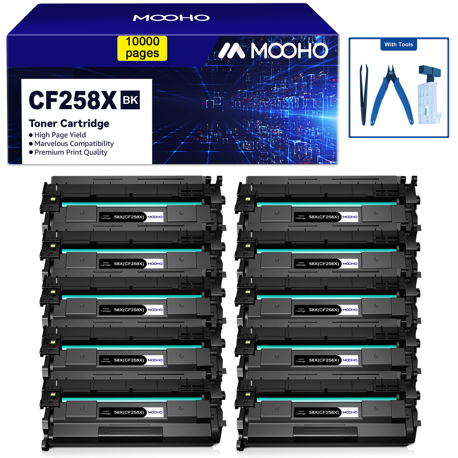 CF258A Toner compatible for HP CF258X LaserJet M428fdw M428fdn 428dw No ...