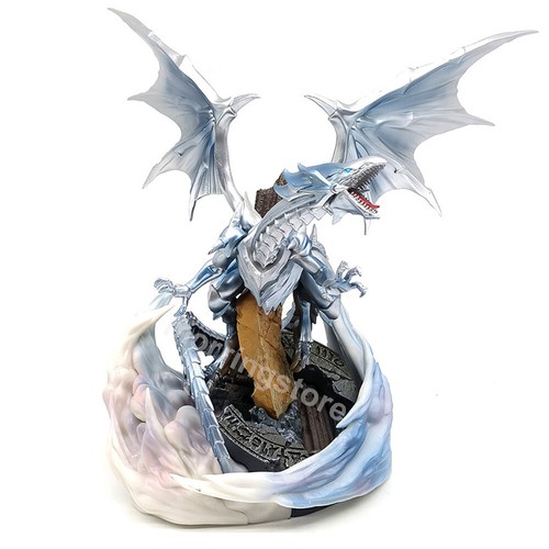 Blue Eyes White Dragon Figure 36cm Statue Anime Duel Monsters GK Model ...