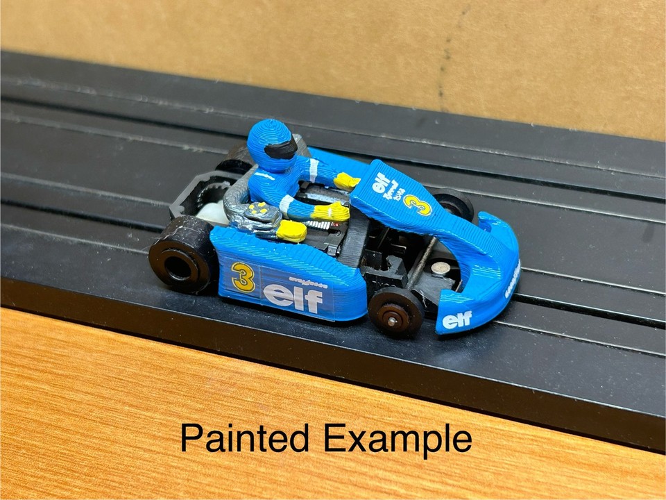 SCS Hobbies 3D TYCO 440x2 Narrow Go Kart Tyco Ho Slot Car Body Yellow | eBay