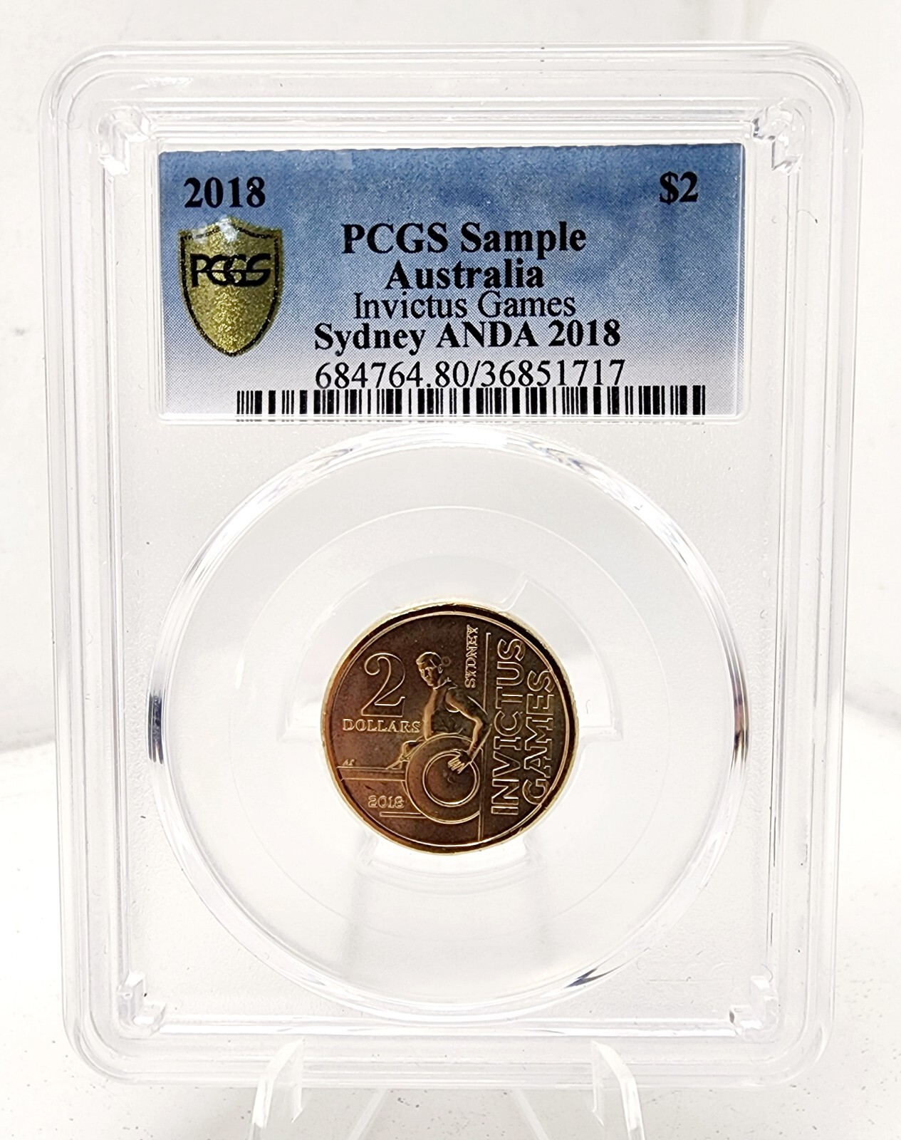 2018 Two Dollar Invictus Games Australian $2 PCGS Sample Slab | eBay ...