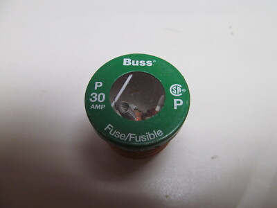 Glass Electric Screw Plug Fuse Reset 30A 120V Vintage | eBay