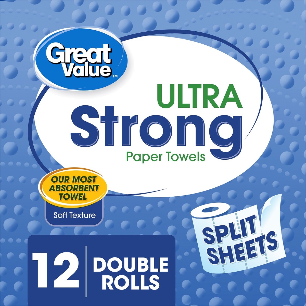 Great Value Paper Towels Great Value Ultra Strong & Absorbent Paper