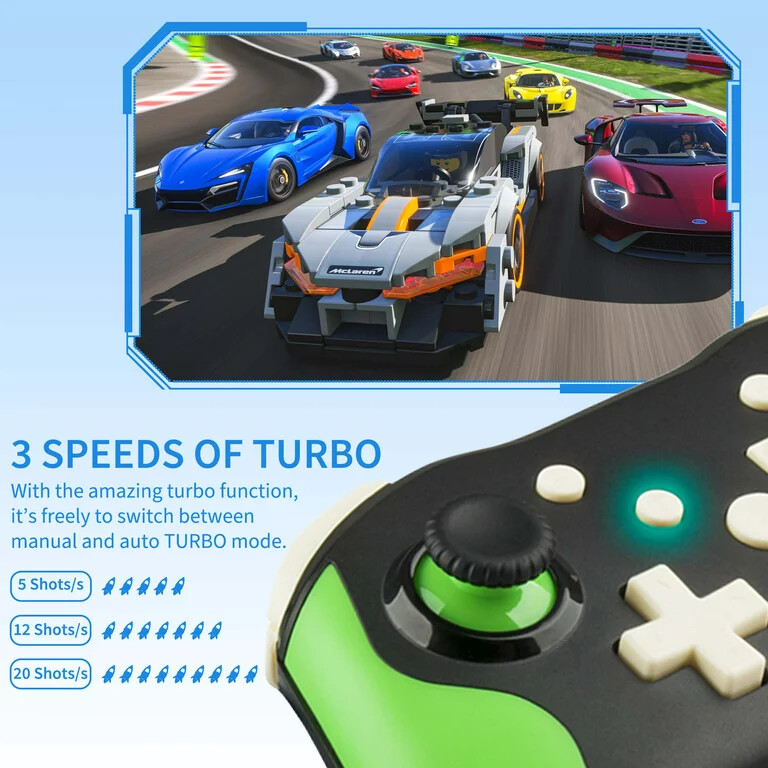 Nintendo Switch Wireless Pro Controller – Turbo Button With Six Axis ...