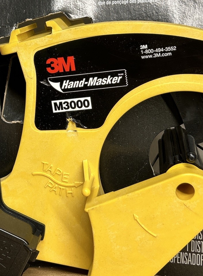 3M Hand Masker M3000 Tape Dispenser, Applies Film & Tape / Painter's ...