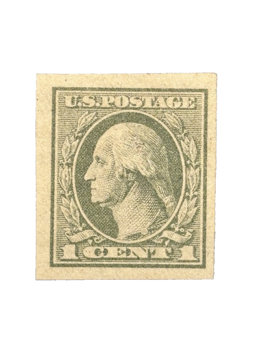 US Stamp Scott #531 1919 1c Washington Imperf Offset Press Mint VF OG ...