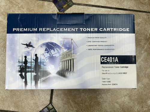 TCT Cyan CE401A 507A Toner Cartridge For HP LaserJet Enterprise 500 ...