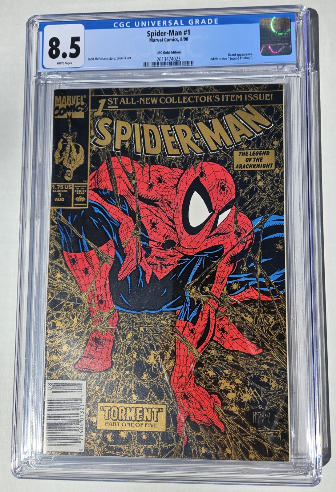 Spider-Man 1 Gold 2nd Print Newsstand Edition Rare (low print) | eBay