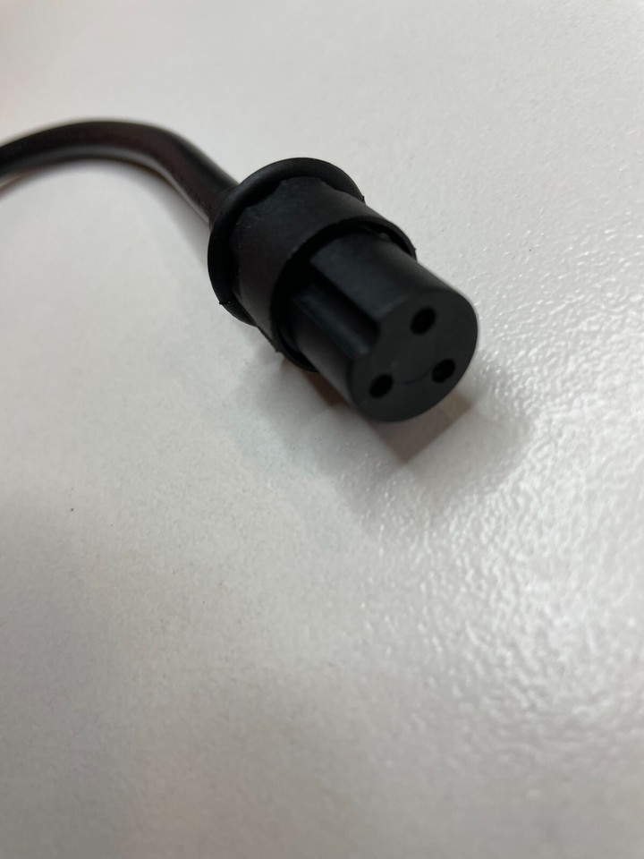 BULGIN mini 3 pin plug, 14mm body, Ferrograph, Racal, 2 metre cable ...