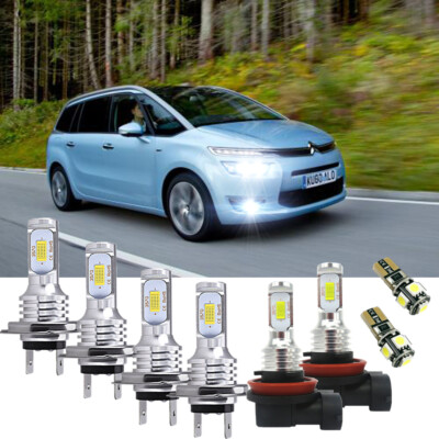 FOR CITROEN C4 GRAND PICASSO 2007-13 H11 H7 H7 LED XENON SUPER WHITE ...