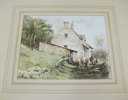 C W Morsley: 3 Original Watercolours (the Fells) Signed/Dated Perfect ...