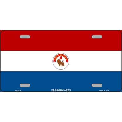 Paraguay-REV Flag Metal Novelty License Plate Tag LP-4126 | eBay