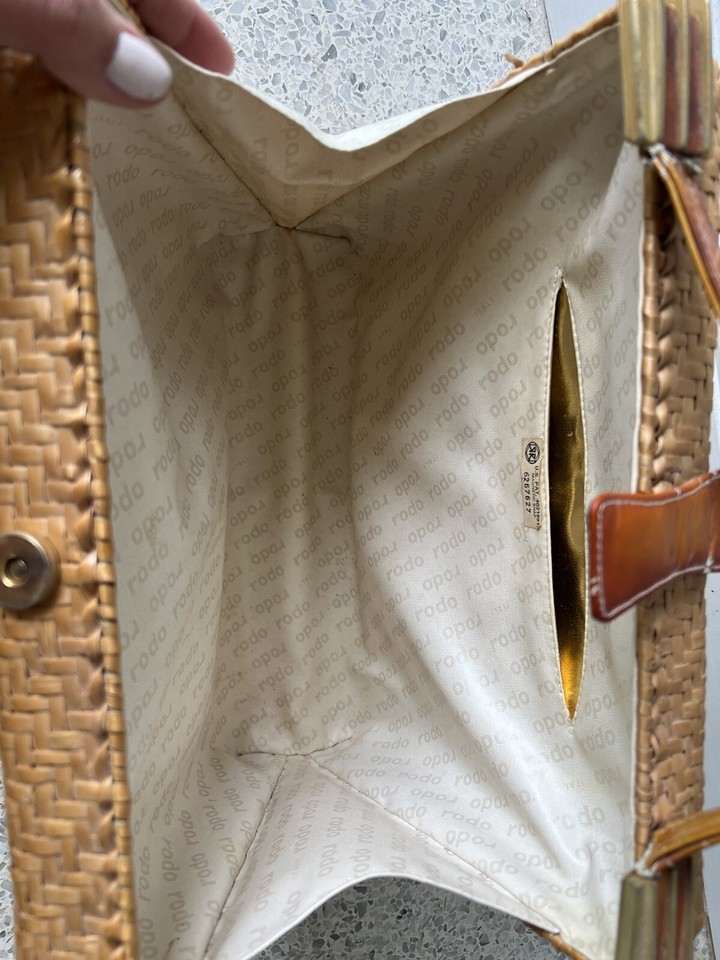 VTG RODO Italy Straw Handbag | eBay