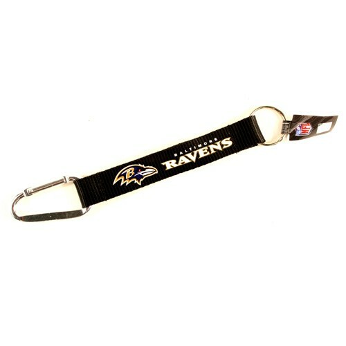 NFL Baltimore Ravens Black 8" Carabiner Keychain NWT Free Shipping | eBay
