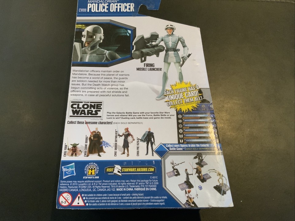 Hasbro Star Wars The Clone Wars 2010, Madalorian Police Officer #CW09 3.75" NEW! 653569512066| eBay