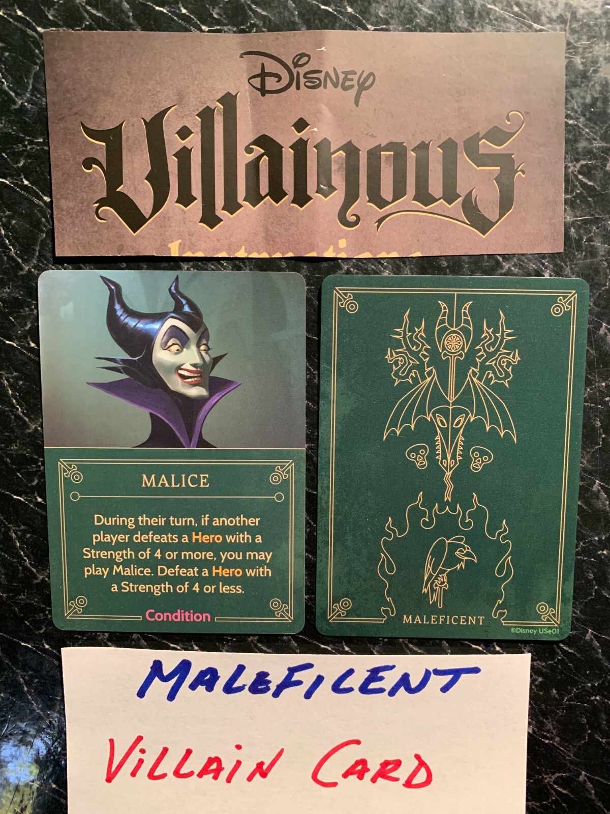 Disney Villainous Maleficent MALICE Villain CARD Condition Card 2018 | eBay